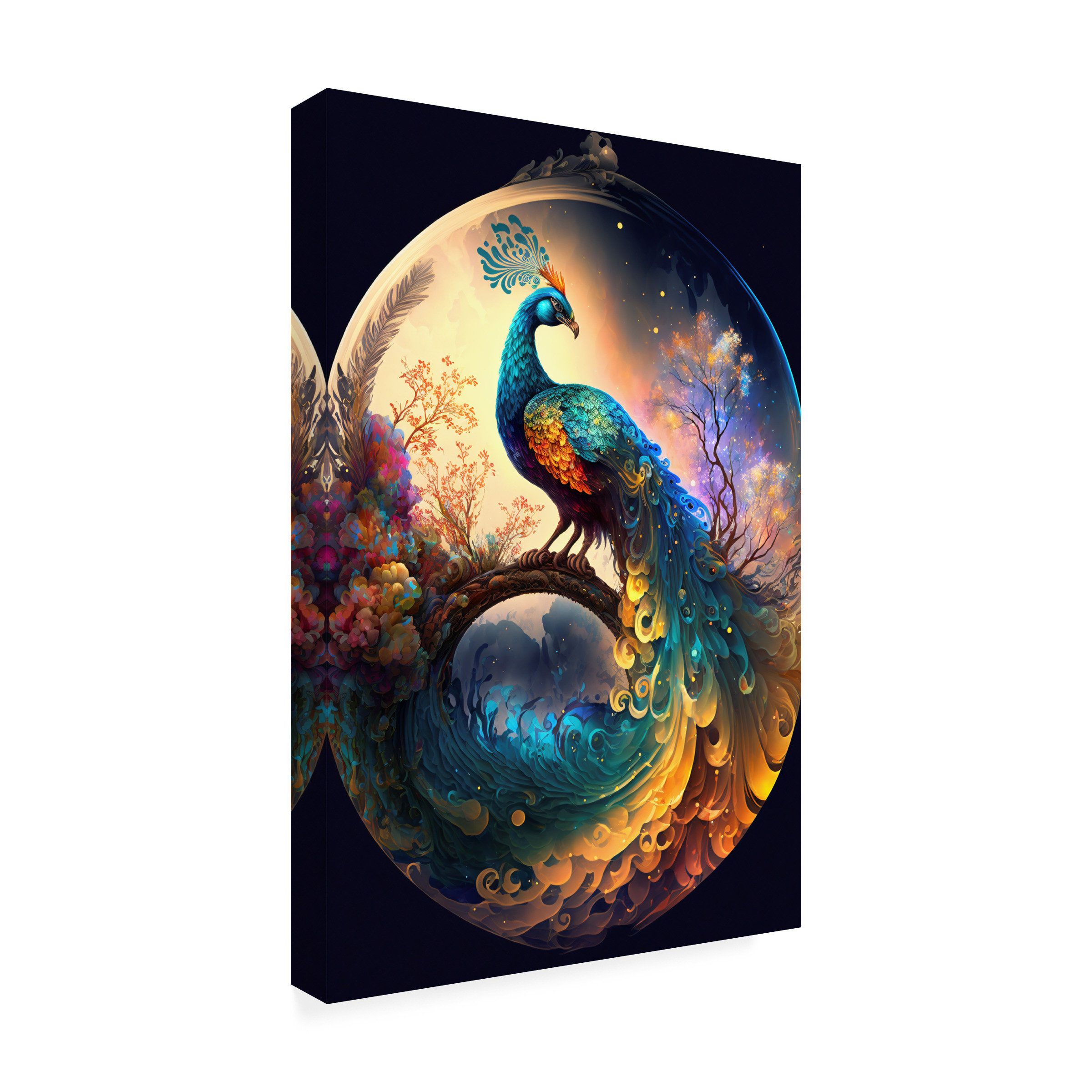 Bungalow Rose Ray Heere Proud Peacocks 15 Canvas Art - Wayfair Canada